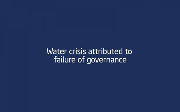 Water crisis attributed to failure of governance – Hisaar Foundation